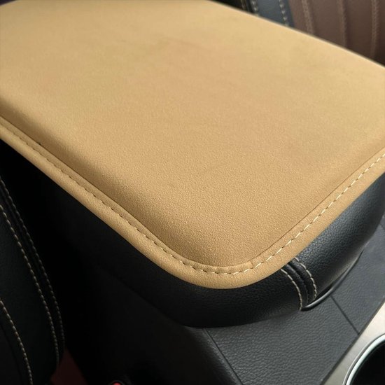 Universele middenconsole leren kussen waterdichte autoarmleuning ...