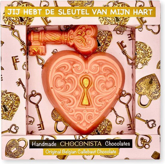Choconista - Chocolade - Cadeau - Jij hebt de sleutel van mijn hart - Valentijnsdag | bol