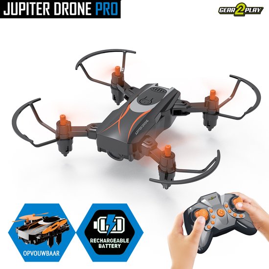 Gear2Play Jupiter Drone Pro - Opvouwbaar - Incl. oplaadbare batterij en USB | bol
