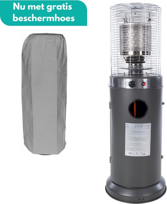 Sunred - COMBIDEAL - Heater & Hoes - Propus - Gas lijn - Grijs - Staand model -... | bol