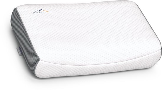 Best Life Hoofdkussen Nekklachten - Ergonomisch Traagschuim Kussen - Zij- en Rugslaper... | bol