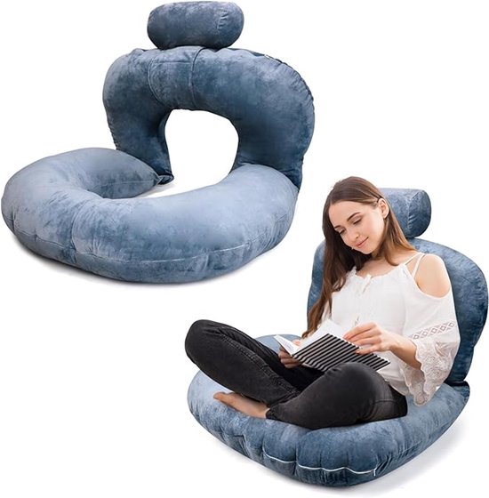 Leeskussen - Ergonomisch Kussen Voor Rug en Nek - Ideaal Voor Lezen en ...