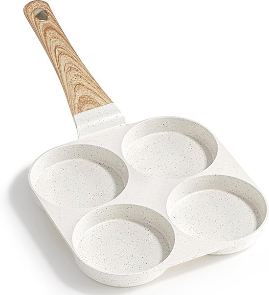 Anti-aanbak omeletpan met 3/4 vakken Japanse tamago-yaki-pan voor ...