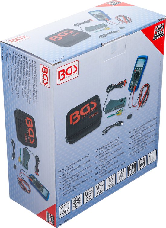 BGS Multimeter digitaal met USB-poort | bol