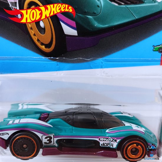 HOT WHEELS HTD25 GROUP FANTASY TURQUOISE RACING/GREEN 74/250 1:64 HW ...