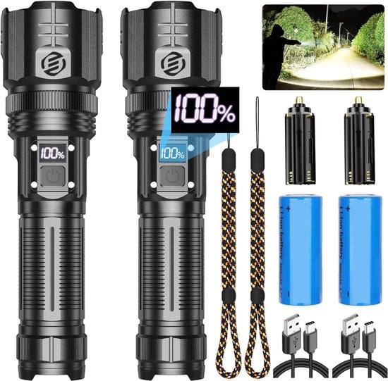 Zaklamp - Militaire Zaklamp Oplaadbaar - Militaire - Militaire Hoofdlamp | bol