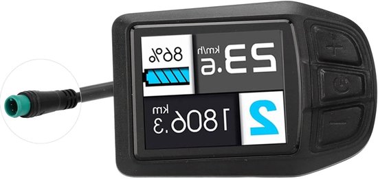 Elektrische Fiets Display Panel TFT UKC3 ABS Lithium Ondersteunde ...
