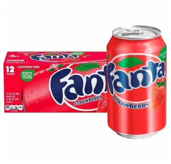 Fanta Strawberry USA 12 x 355ml (Voordeel Verpakking) | bol