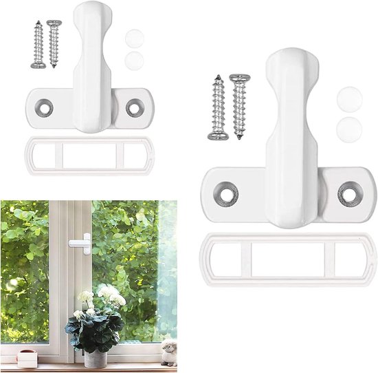 Sash Jammer raambeveiliging 2 stuks - deurbegrenzer veiligheidsslot met ...