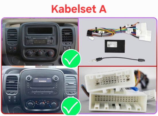 Iso kabelset met canbus decoder voor Carplay en autoradio | Geschikt ...