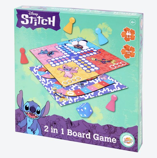 Lilo & Stitch Bordspel - 2 in 1 Bordspel - Familiespel - Bordspel ...