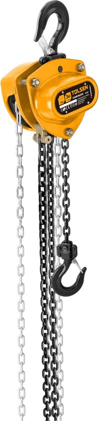 Tolsen Kettingtakel Industrial - Katrol - Takel Handmatig - 2000 kg - 3 ...