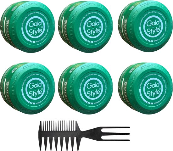 GOLD STYLE Haar Wax Mannen - Gold Style Hair Wax 7 [ 6 Stuks ] - Aqua ...