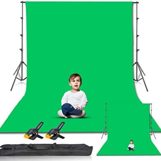 Green Screen Met Statief - Achtergrondsysteem - Green Screen Doek ...