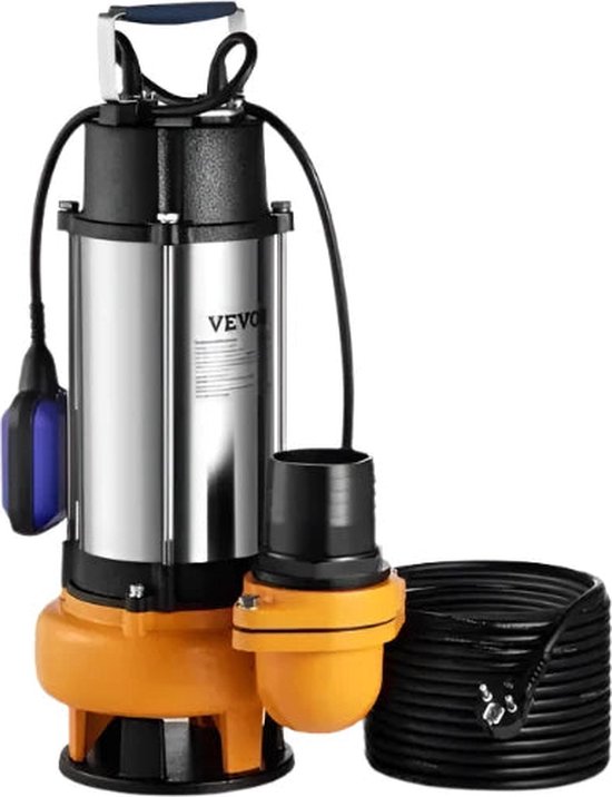 Vevor - Afvalwaterpomp - Dompelpomp - Schoonwaterpomp - 550W 0.75HP voor het pompen... | bol