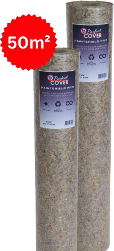 Schildersvlies Pro - 1M x 50M - Afdekvlies Bont - Stucloper Vilt ...