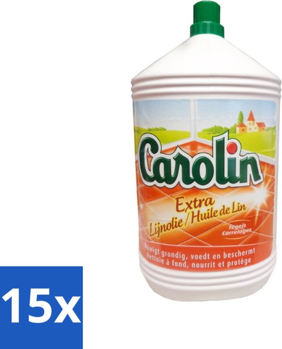 Carolin - Vloerreinigingsmiddel - Tegelreiniger - Extra Lijnolie - 5 L ...