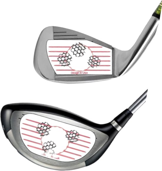 Golf Impact Stickers - Training accessoires voor ijzers en houten clubs ...