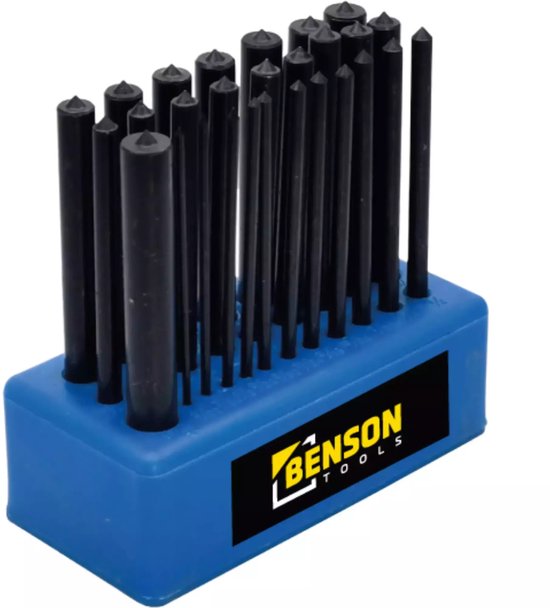 Benson 28-delige precisie ponsset - carbonstaal - 123 mm - zonder ...