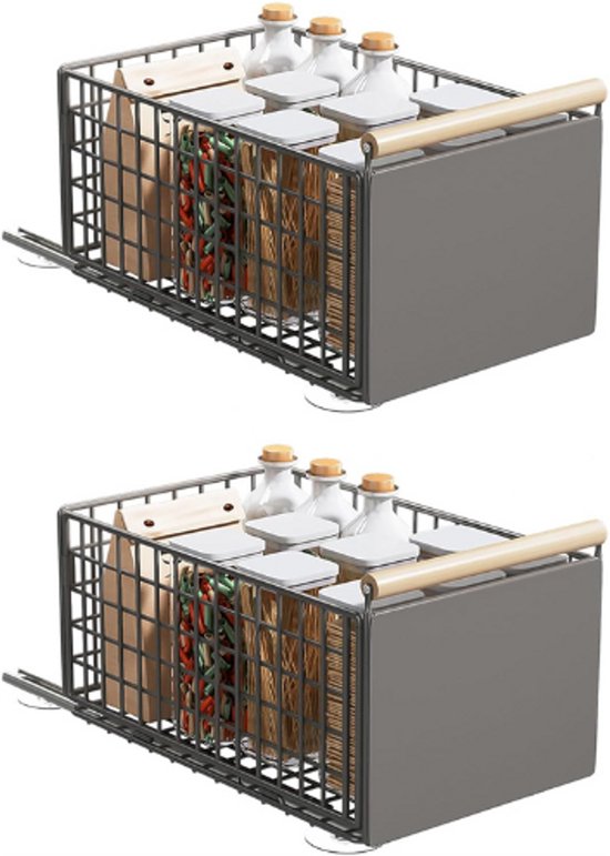 Uittrekbare Kastorganizer - Opvouwbare Schuifladen Met Zelfklevende ...