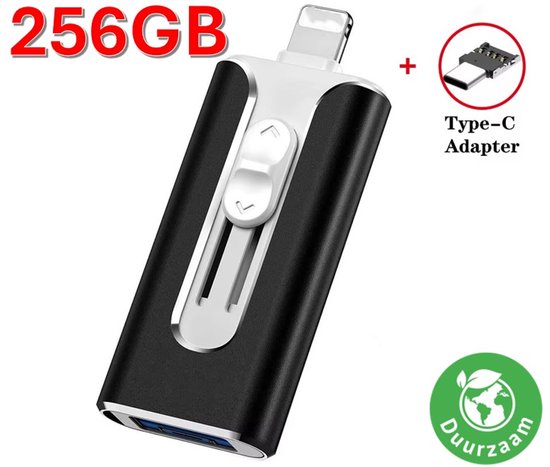 Eletrova USB Stick - 256GB opslag - USB 3.0 - Apple, Android & Windows | bol