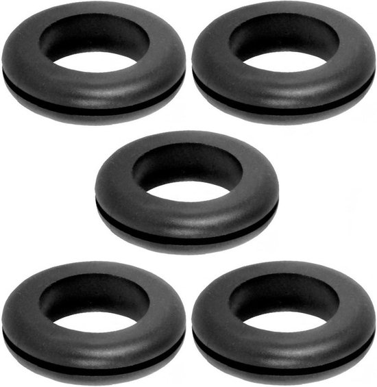 Kabeldoorvoer rubber bevestiging - voor bureaus en muren - 5 stuks | bol