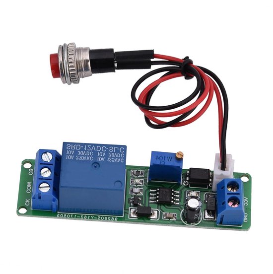 Time Switch Relay Module With Digital LED Display Adjustable Trigger 1 ...