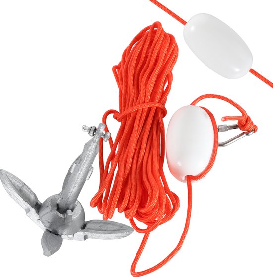 Boot anker Anker inklapbaar Boot 0.7kg smeedijzer zilverkleurig Anker ...