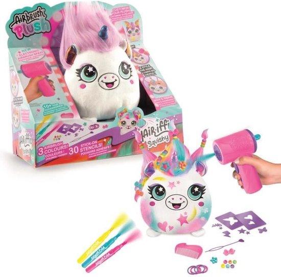 Canal Toys - Pistolets Plush - Peluche Squishy Hair'iffic à coiffer et ...