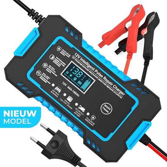 2025 Acculader - 12/24V 4/6/8A - Reparatiemodus - Druppellader - Accu ...
