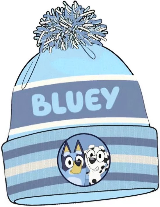 Bluey muts - Maat 52 - Disney - Winterset Bluey - Warm, schattig en ...