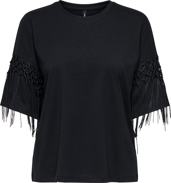 ONLY - ONLHARLEY LIFE S/S FRINGE TOP JRS - Meisjes - Blouses | bol