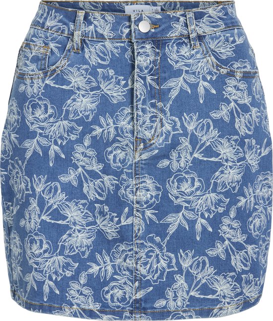VILA - VICHIA HW MINI FLOWER SKIRT - Dames - Rokken | bol