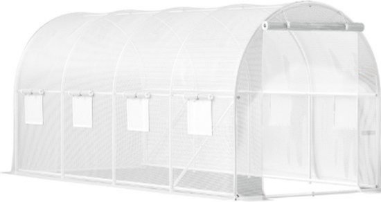 Witte Moestuin Kas - Professioneel - Waterdicht - Met Ramen - Walk-in ...