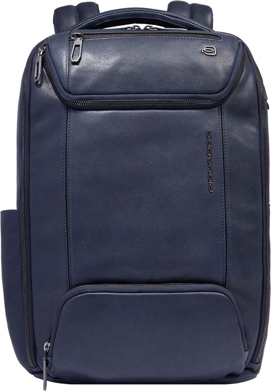 PIQUADRO Leren Laptop rugzak Rugzak met laptopvak Cronus Backpack 14 ...