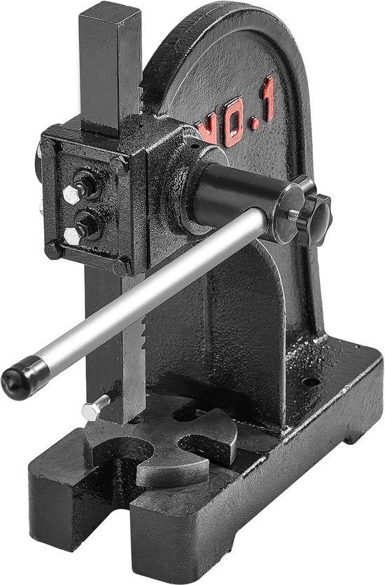 VEVOR Doornpers van 1 Ton, Handmatige Pers met 3 Vervangbare Vormen ...