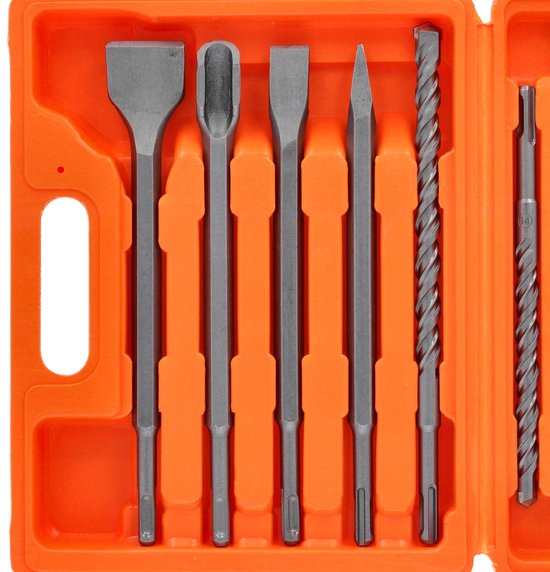 WELLCUT WC-SDS17 SDS Plus Rotary Hamer Boor & Beitel Set 17 STKS | bol