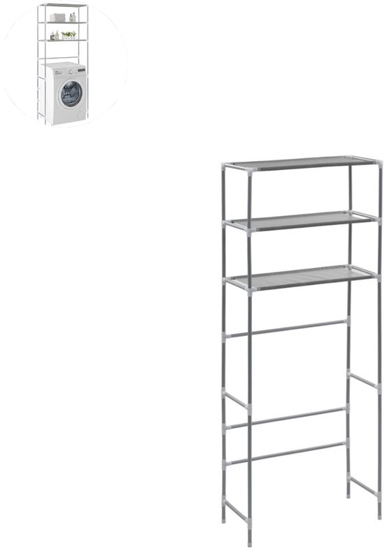 Wasmachine rek - Ombouw - Kast - Opbouwmeubel - Verhoger - Wasmachine ...