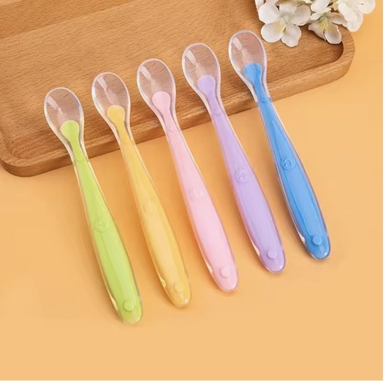 CHPN - Babylepels - Siliconen lepel voor Babys en Peuters - Zachte ...