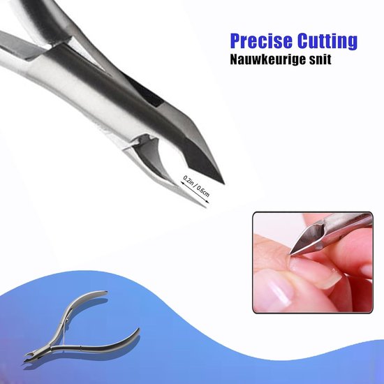 Professionele Nagelriem Knipper van Roestvrij Staal - Cuticle Set met ...