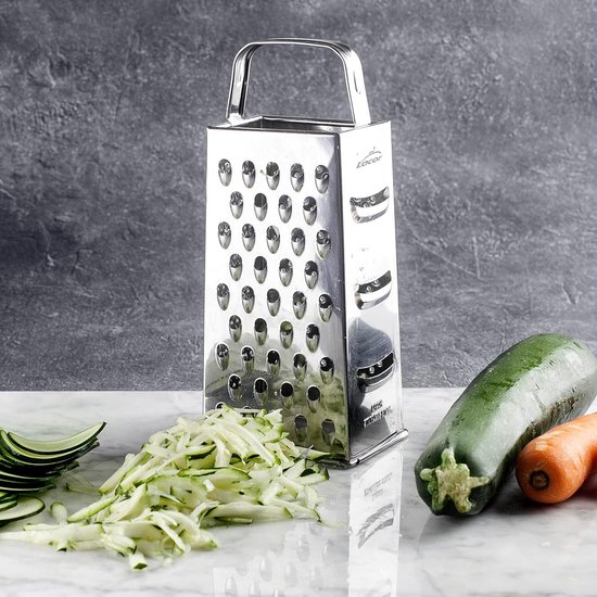 Rasp, 4 zijden - multifunctioneel - geschikt voor keuken - 1 stuk - RVS ...