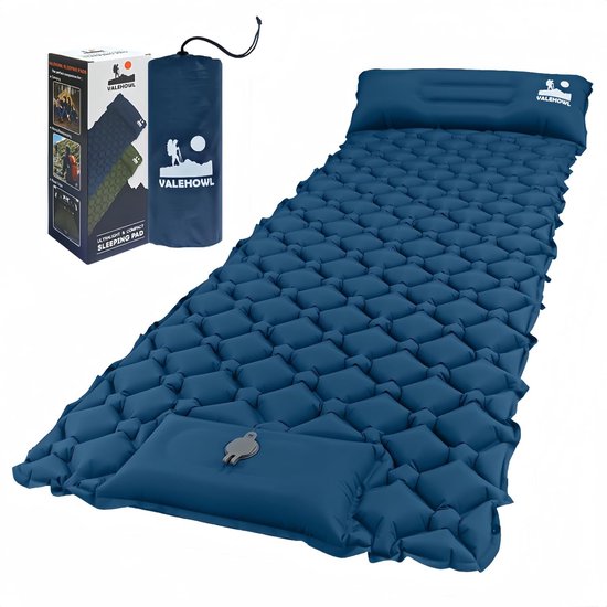 Luchtbed Camping - 200cm x 70cm - Comfortable Sleeping Mat with Pillow ...