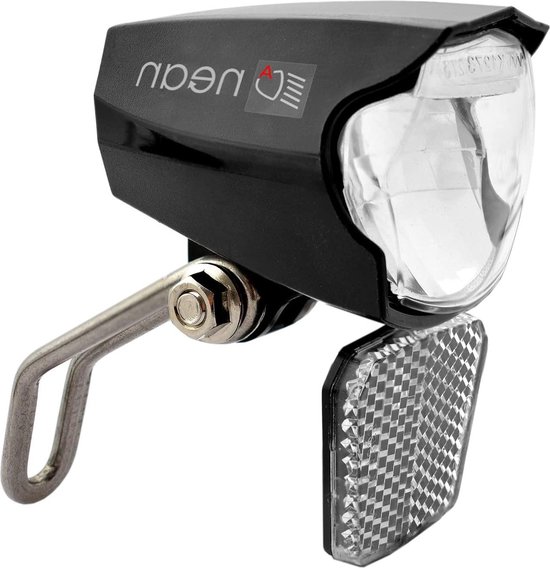 LED-fietslamp met dynamo - lichtautomaat - 1 stuk - zwart | bol