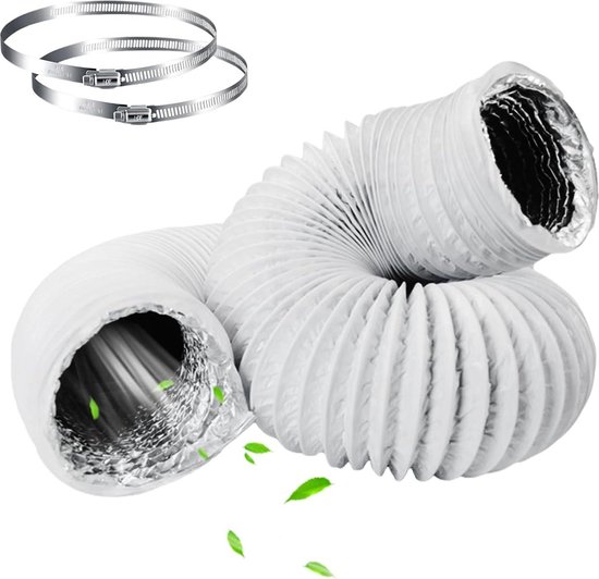Afvoerslang 100 mm x 6 m verlenging - flexibele afvoerbuis met ...