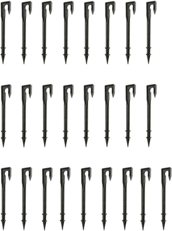 Beregening - SummerRain - grondpen - 16 mm - zwart - set à 25 stuks | bol