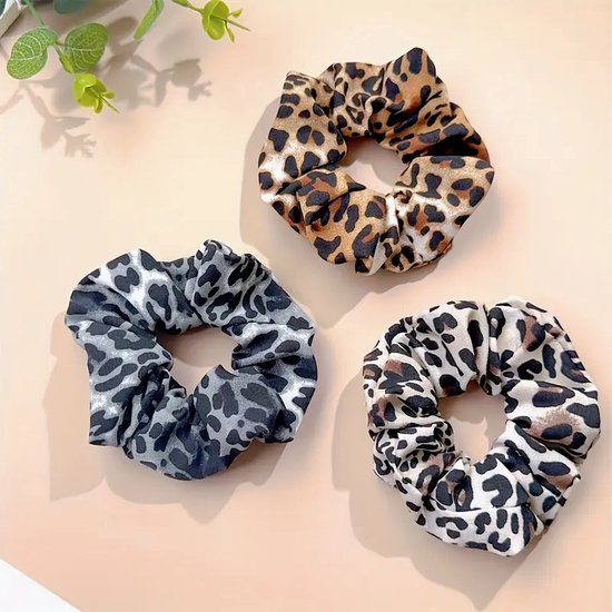 3 Stuks Haarelastiek Set - Scrunchie - Haarwokkel - Haarband - Soft ...
