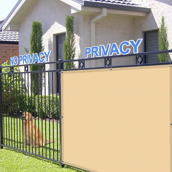 Goodivery ® Balcony Privacy Screen, Opaque 90 x 600 cm, 100% Polyester ...