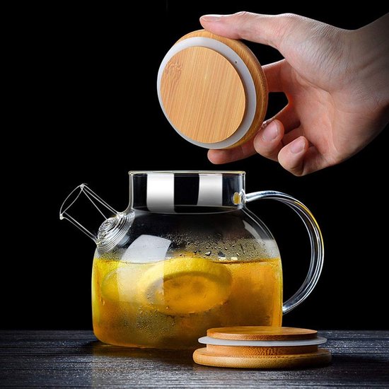 Teapots Coffee Servers Clear Glass Pitcher Teapot with Filter Coil ...