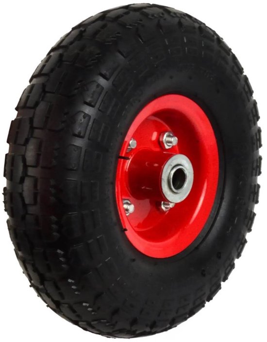 GEKO Rubber wiel - 2PR - 80 kg draagvermogen - 260 mm diameter - Stalen ...