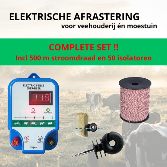 Elektrische afrastering - COMPLETE SET - Omheining - Veehouderij ...
